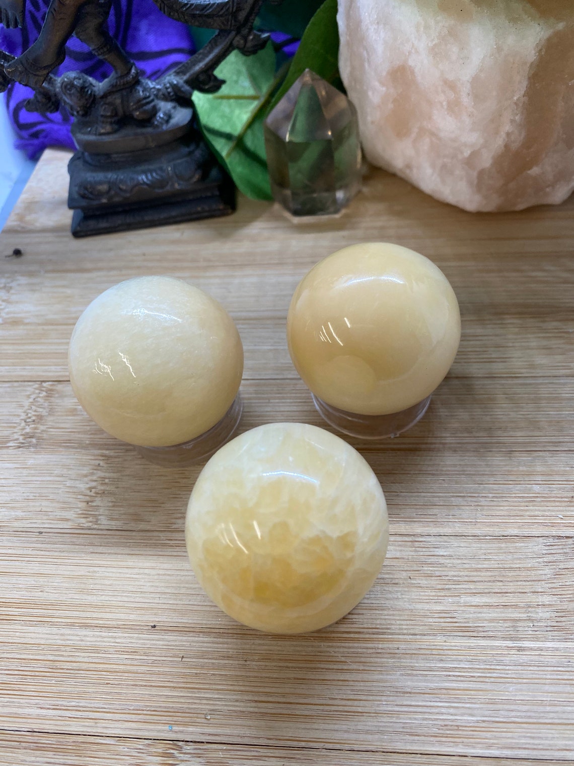 Yellow Calcite Sphere Crystal Ball Shelf 8 - Etsy
