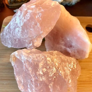 Raw Rose Quartz Crystal Geode Healing Cluster Love Healing SME24 - Etsy