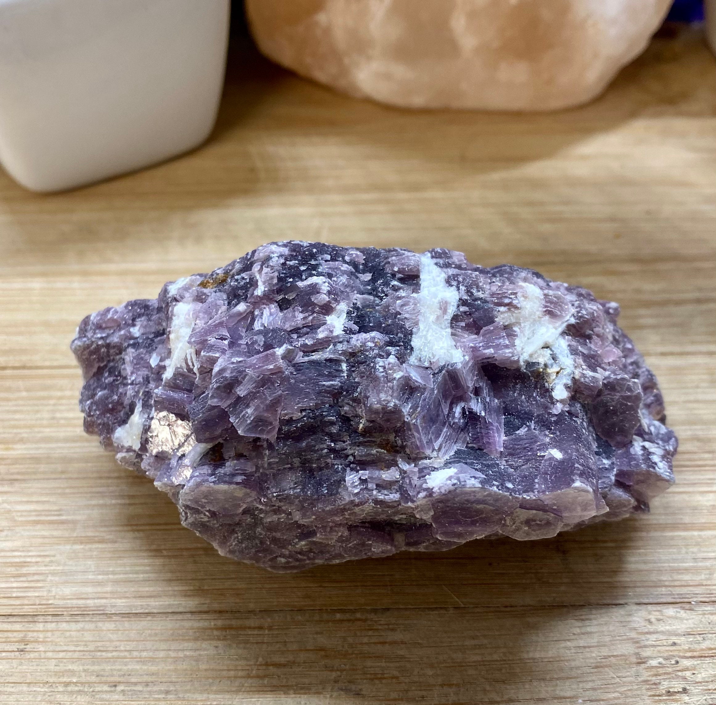 Natural Lepidolite raw crystal LEP1