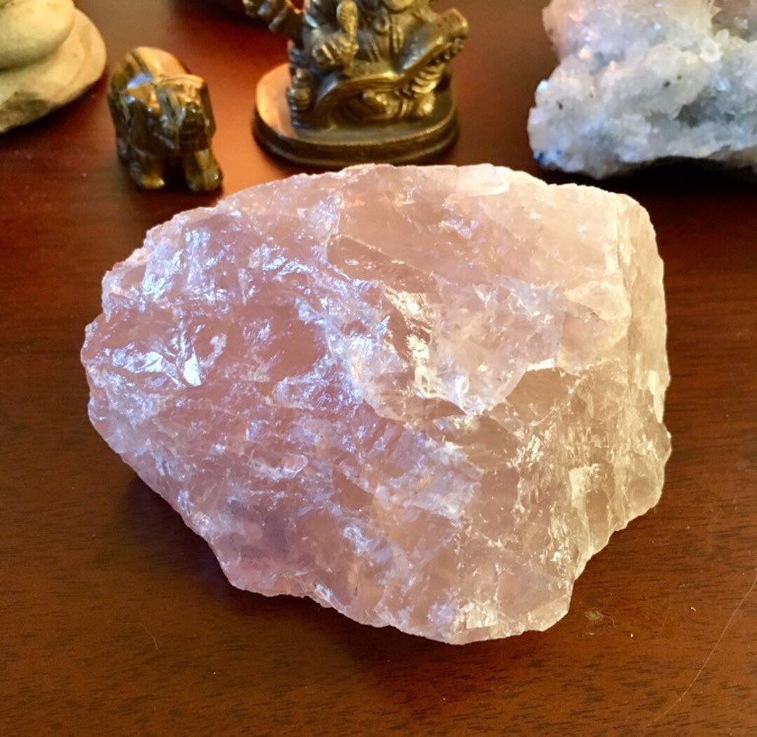 Raw Rose Quartz Crystal Geode Healing Cluster Love Healing SME24 Etsy Canada