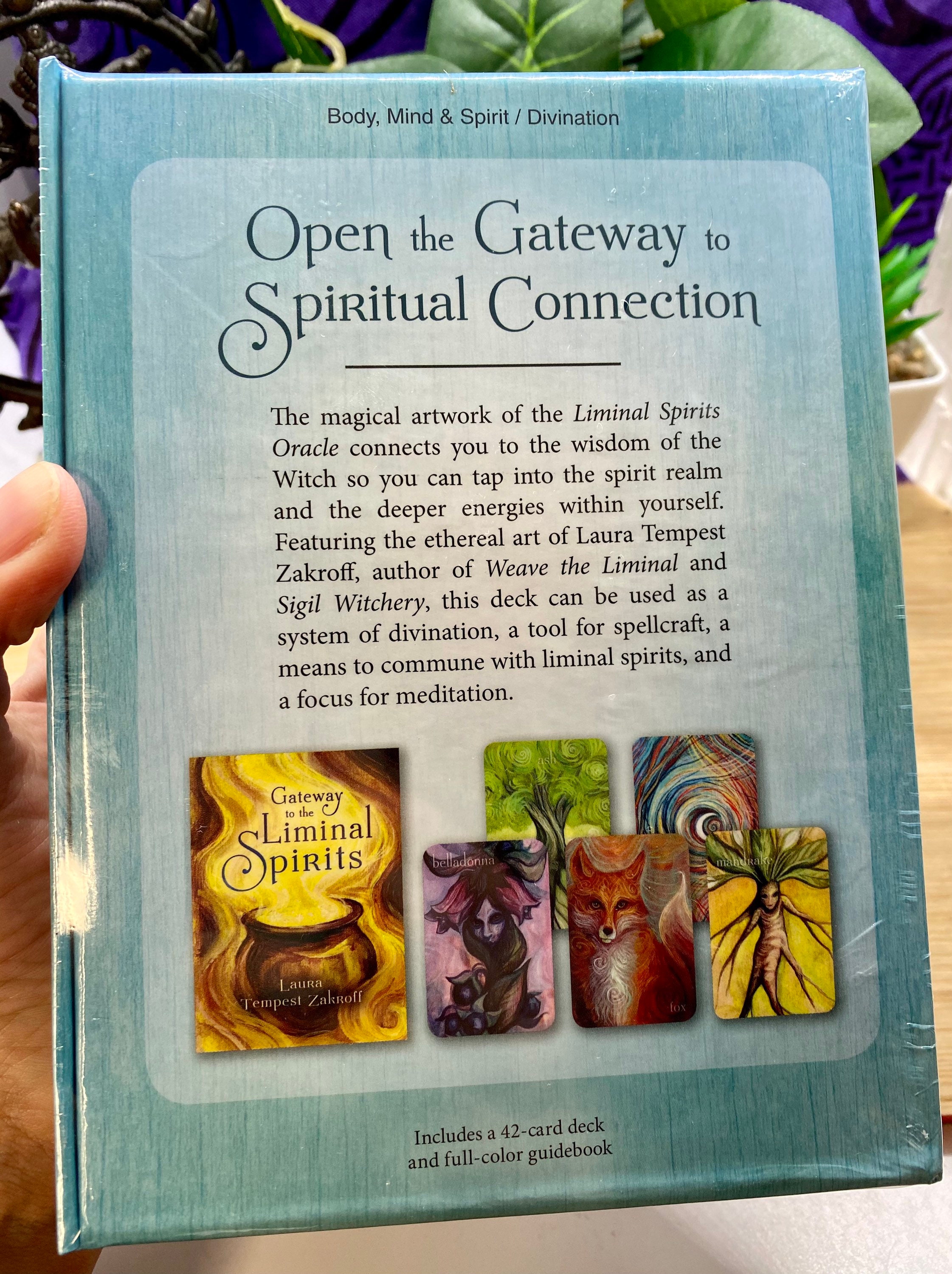 Liminal Spirits oracle,Witch’s Spirit Cards by Laura Tempes Zakroff