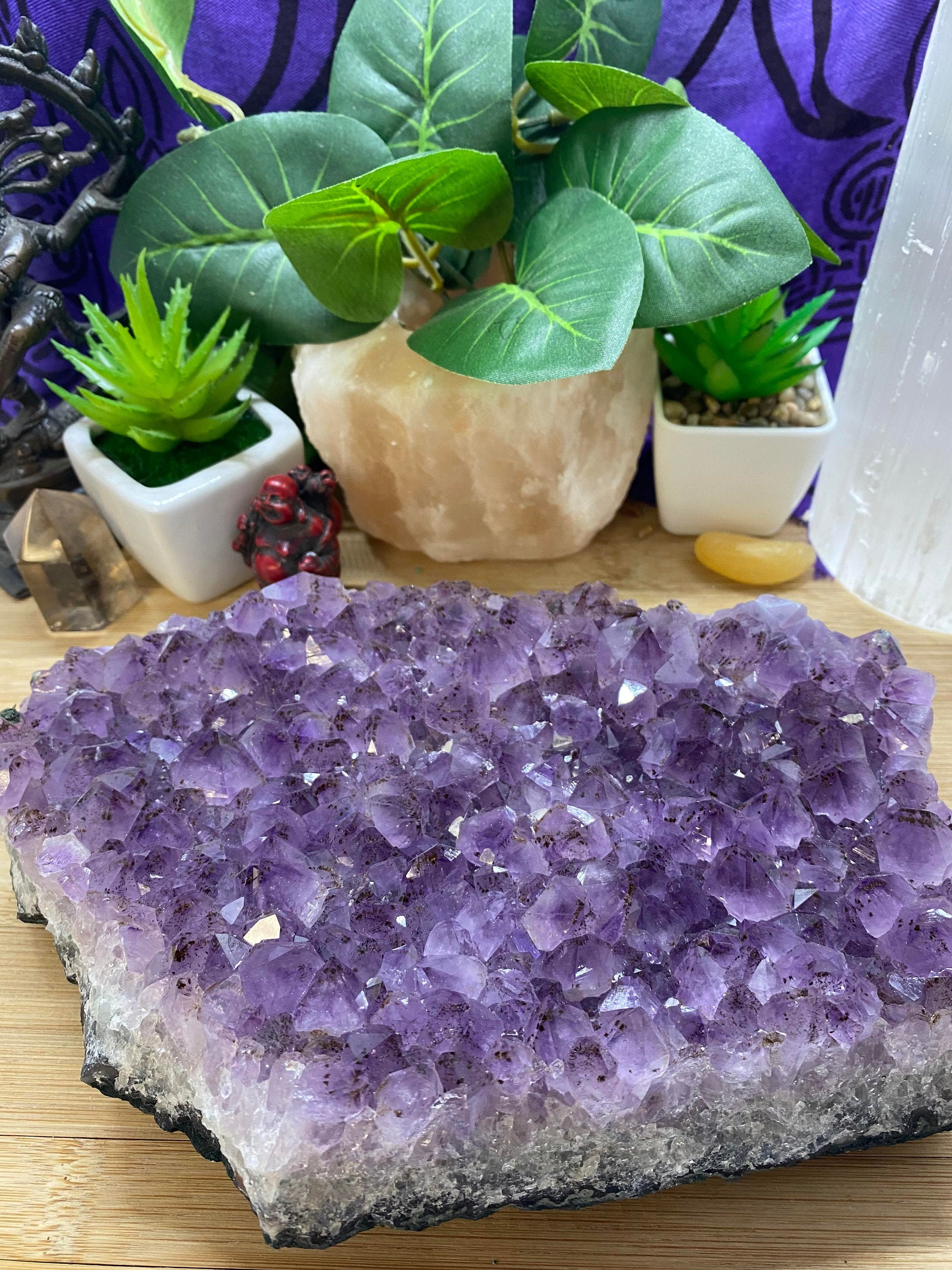 Amethyst from Brazil natural crystal cluster MAM5
