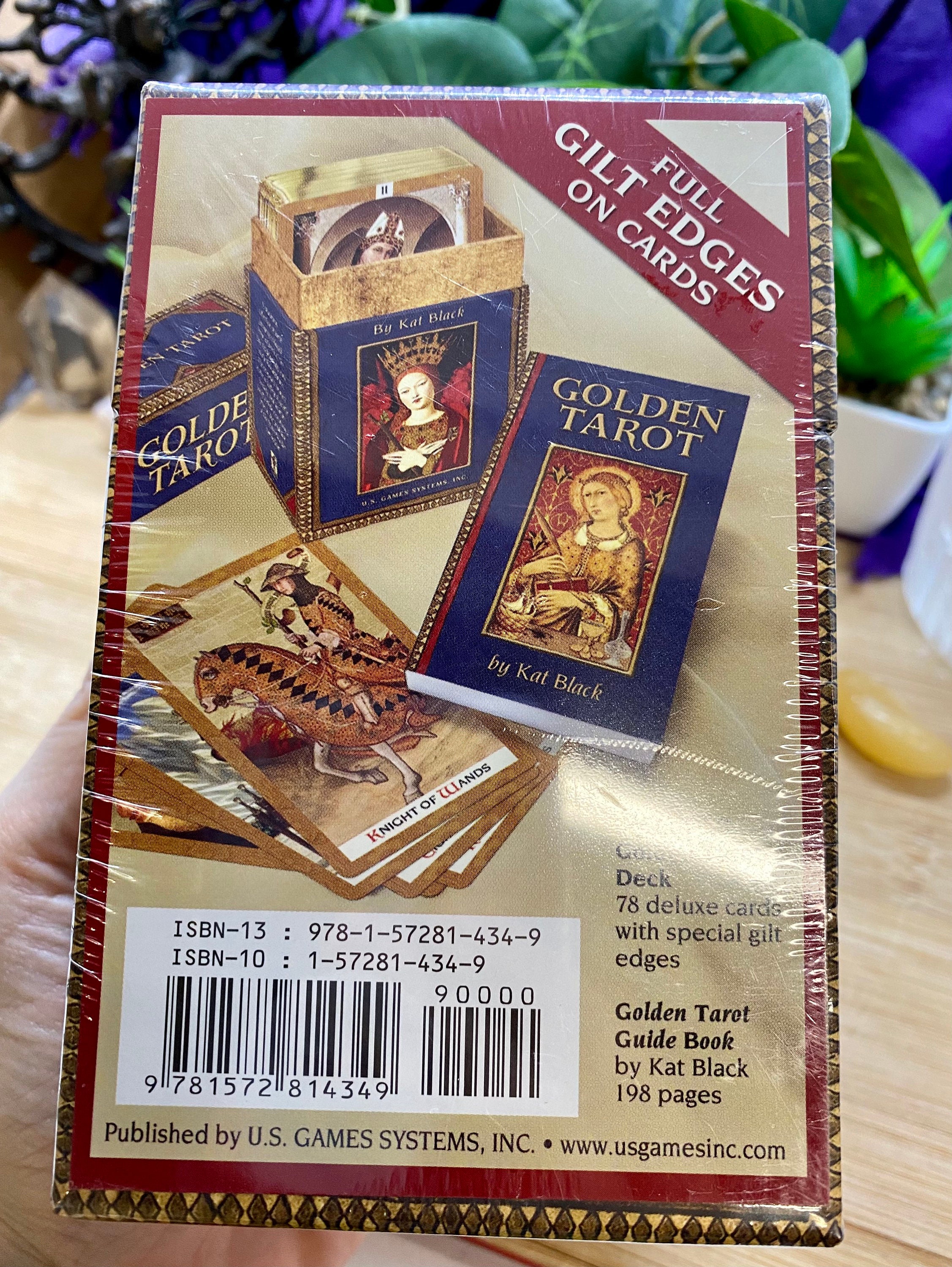 Golden Tarot Deck & Book by Kat Black