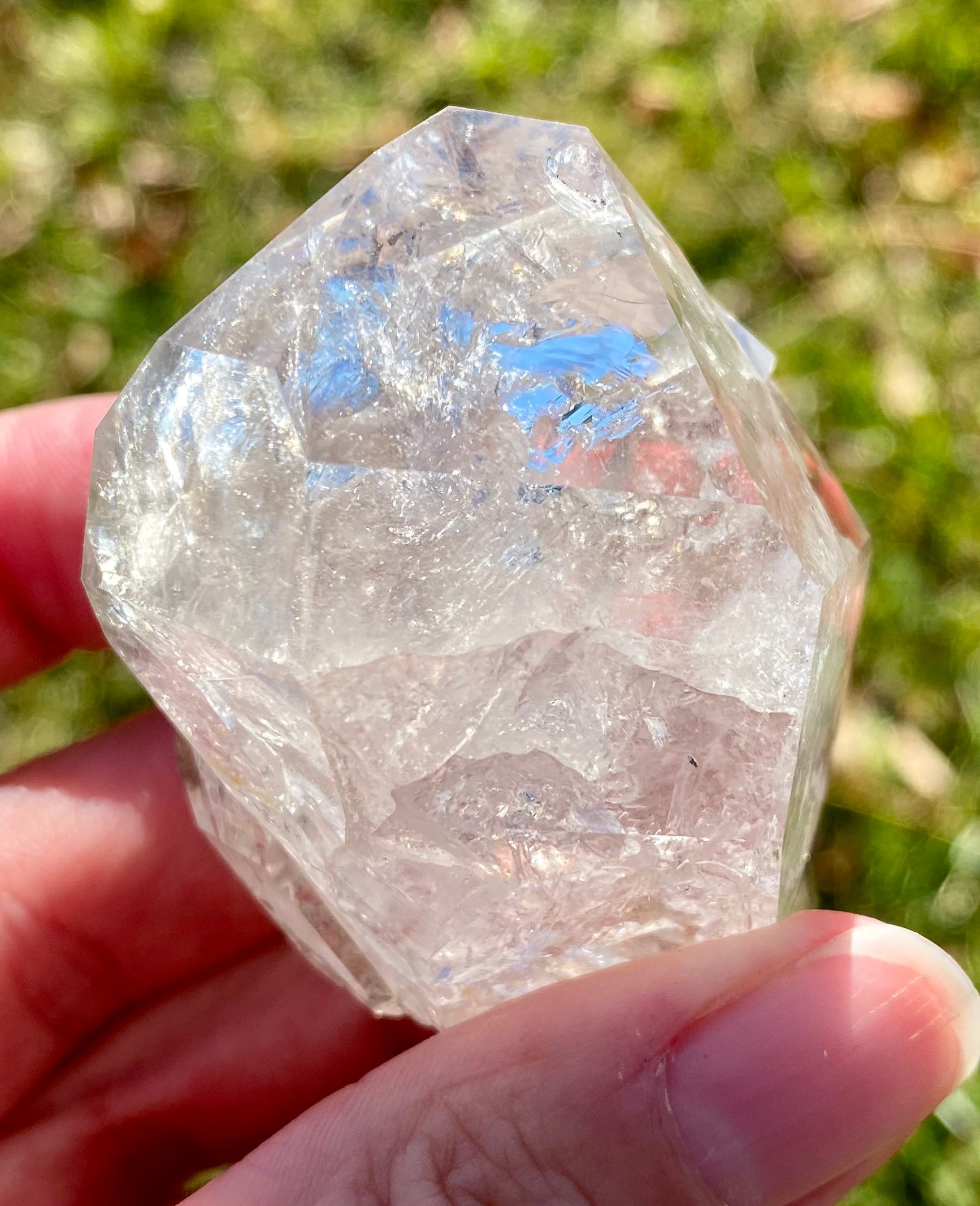 Herkimer Diamond crystal geode cluster HERK30