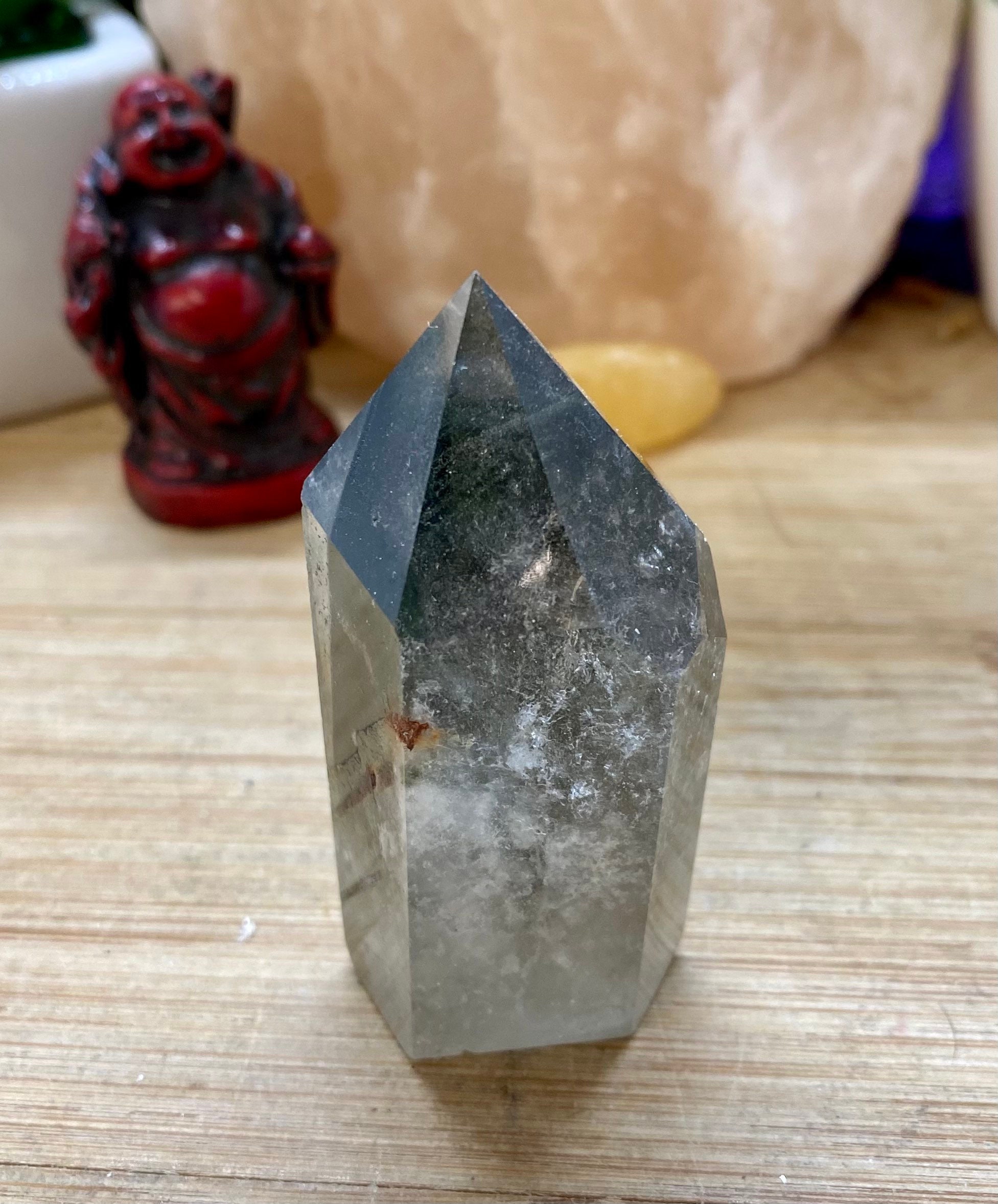 Inclusion Clear Quartz point tower healing crystal QIT3