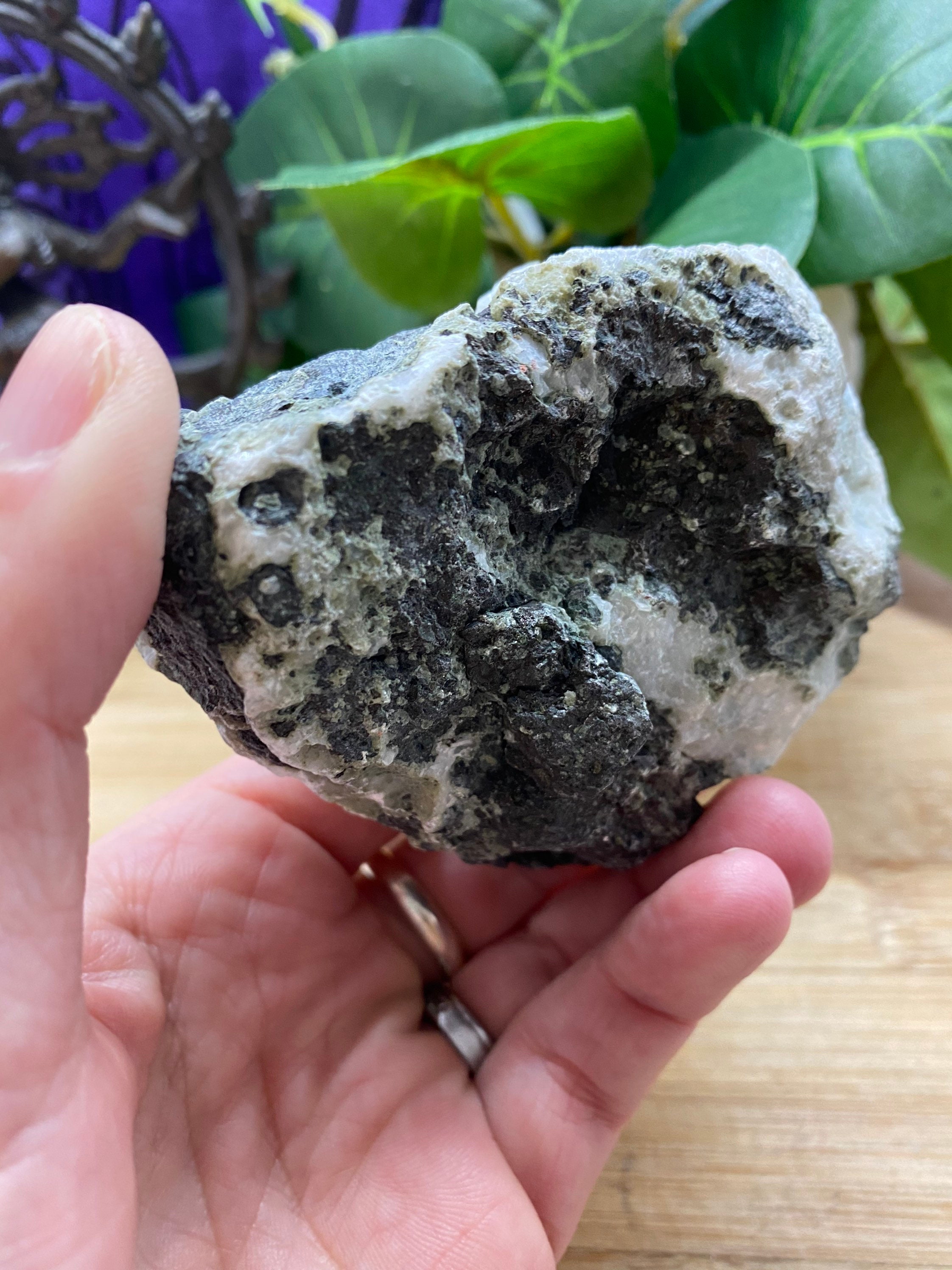 Natural Larimar polished face raw rough Stone crystal stone geode ...