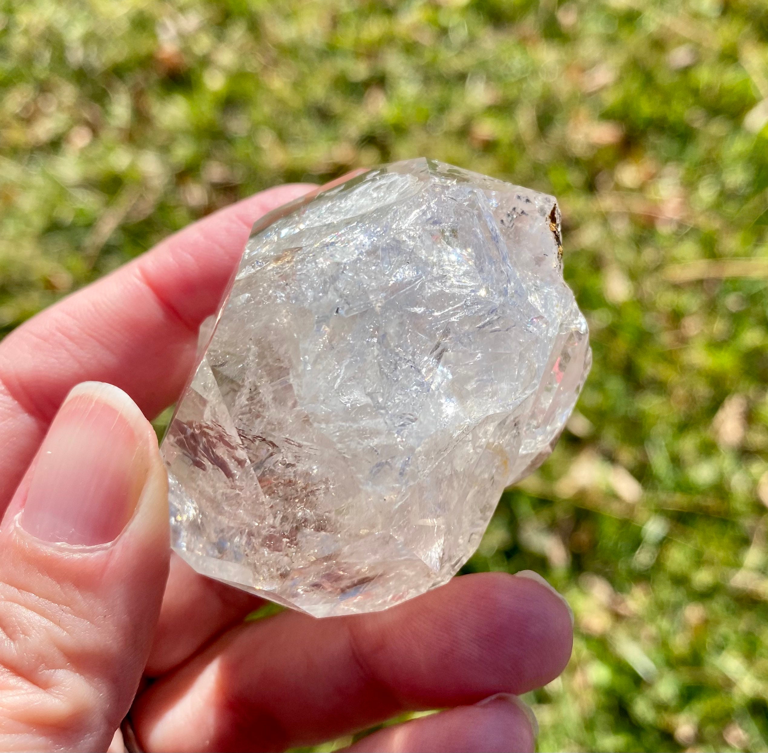 Herkimer Diamond crystal geode cluster HERK30