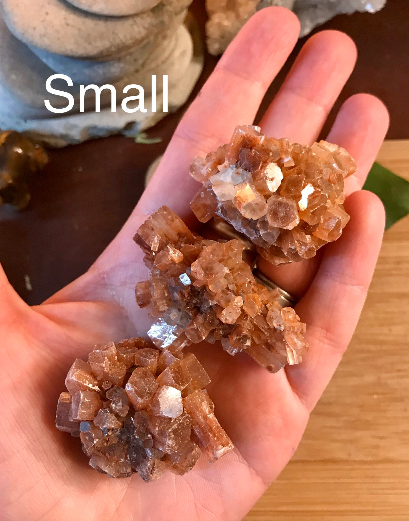 Aragonite cluster natural star geode crystal stone