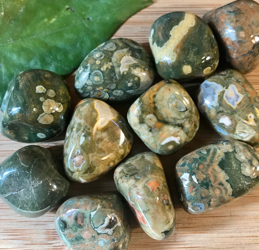 Tumbled Rhyolite Stone With Gift Bag and Note SME24 - Etsy
