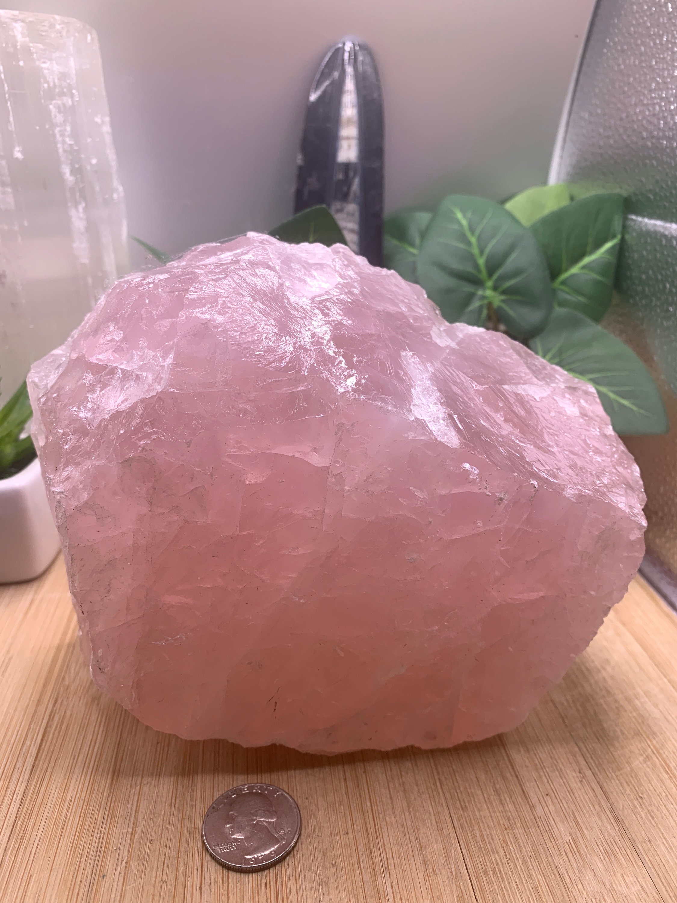Stunning Large Rose Quartz Specimen 6.6 pound - F23A-RQS1