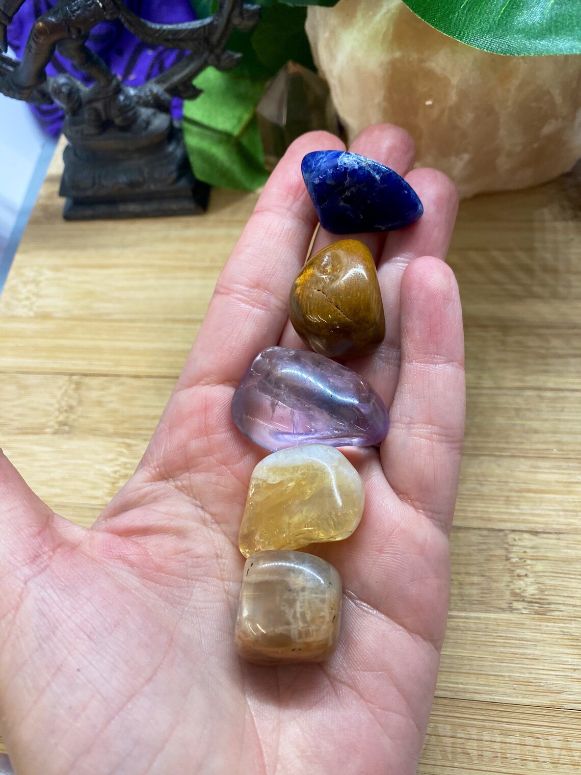 5 Elements Tumbled Stone Set Crystals - Etsy