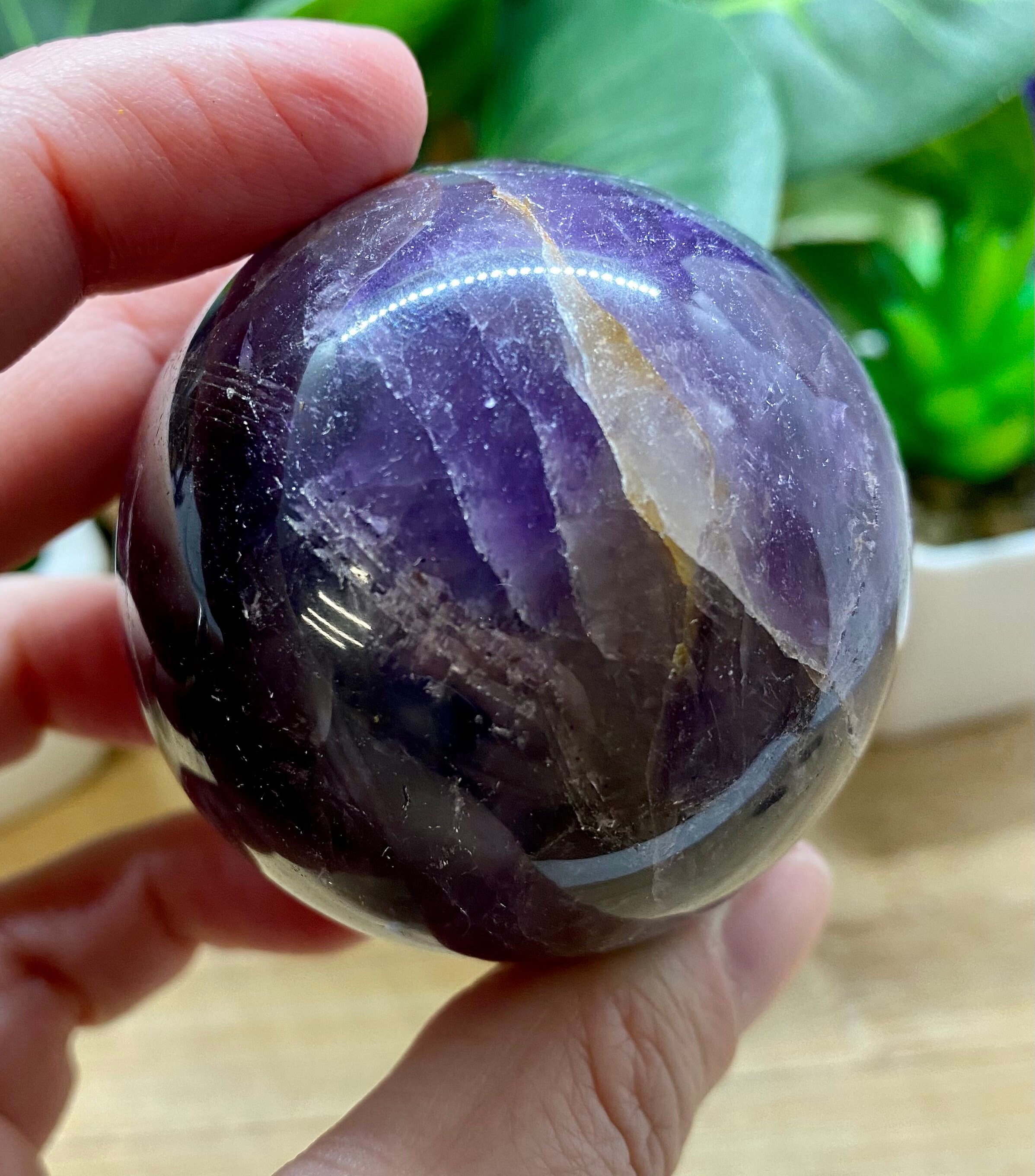 Beautiful Amethyst Sphere globe geode crystal ball AMS1