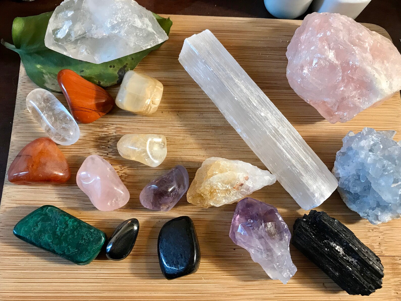 Witch Wiccan Pagan Starter Crystal Kit Pocket Stone Set | Etsy