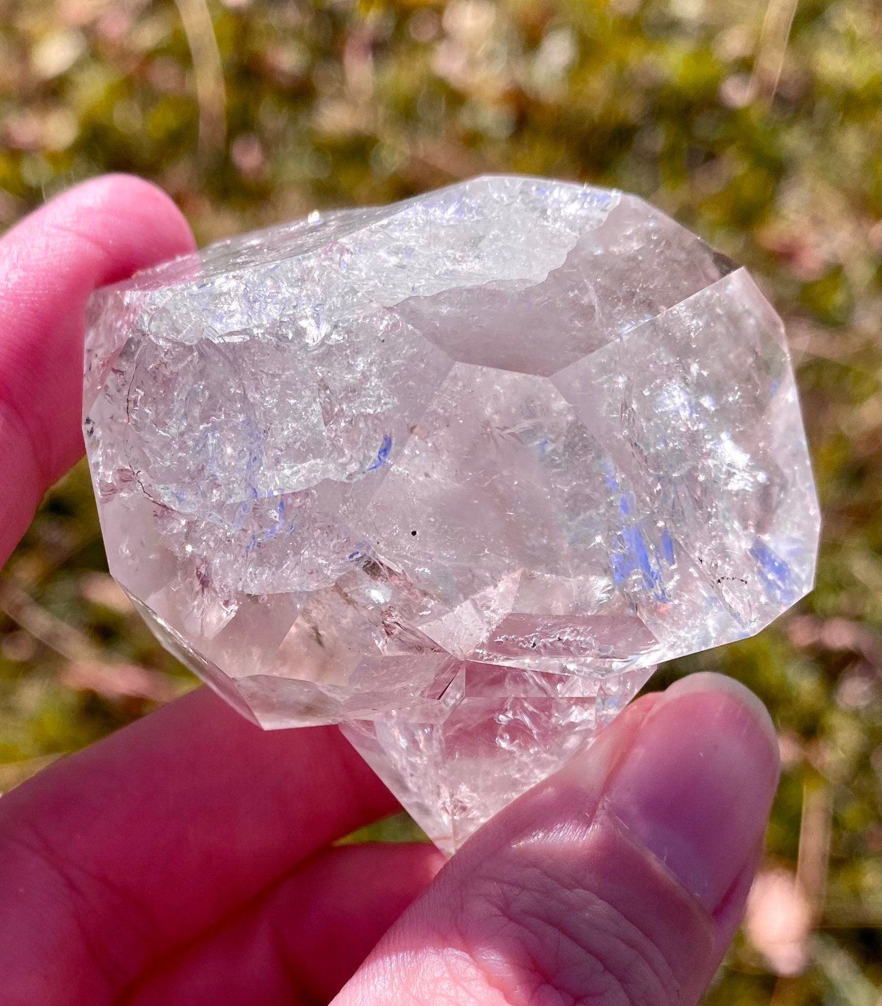 Herkimer Diamond crystal geode cluster HERK30