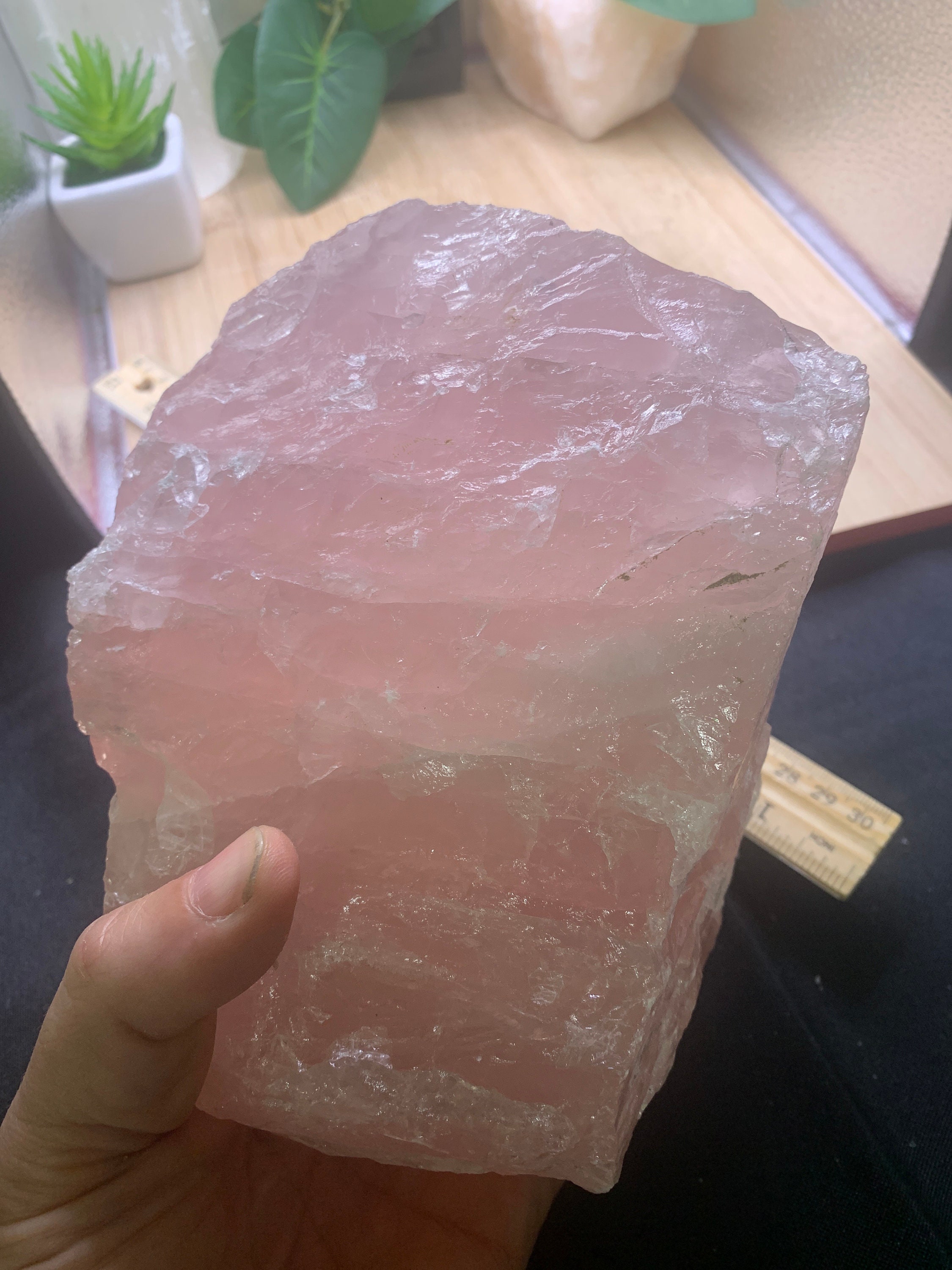Stunning Large Rose Quartz Specimen 6.6 pound - F23A-RQS1