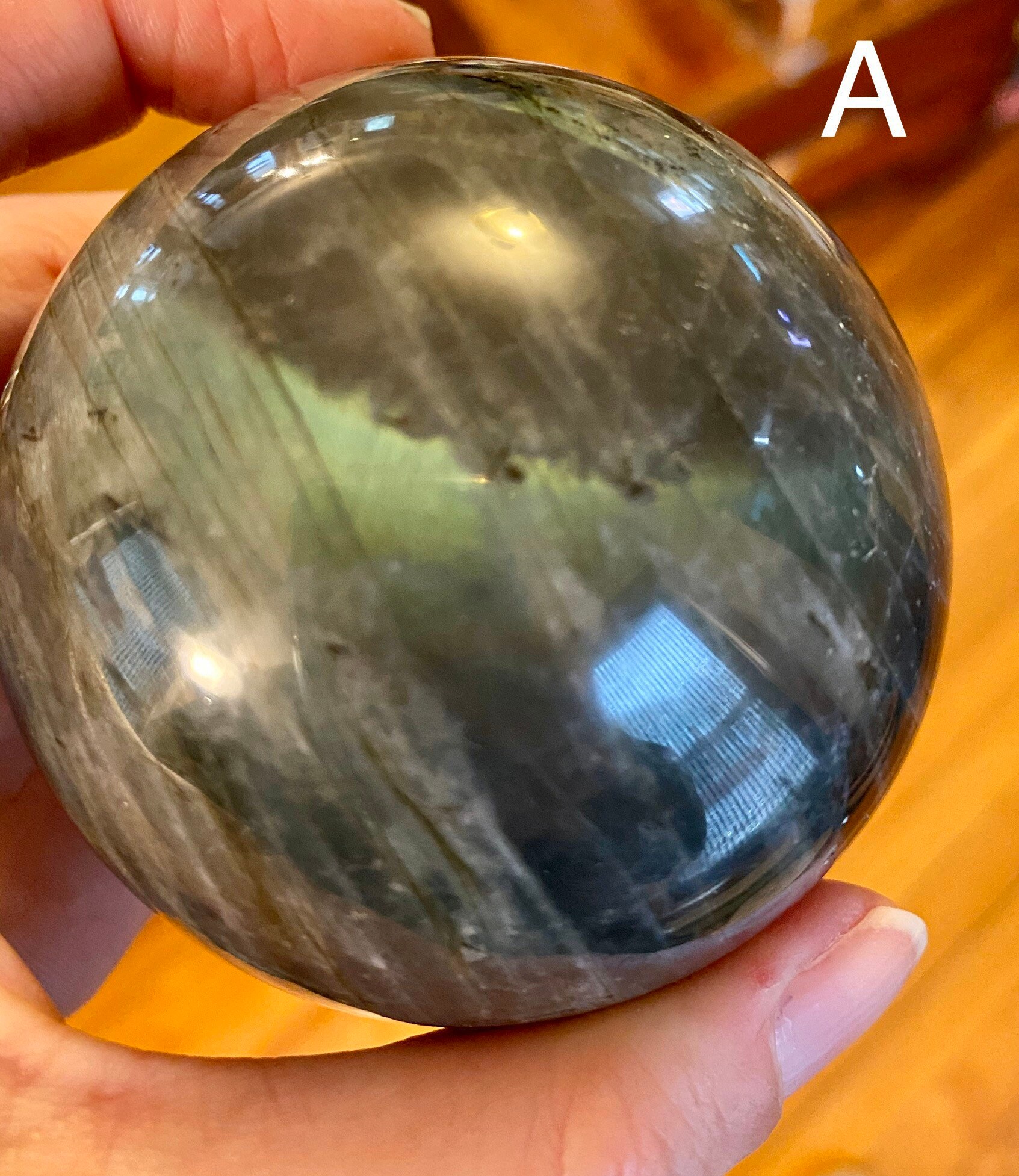 Luminescent Labradorite Sphere crystal ball orb Lot C Shelf 2