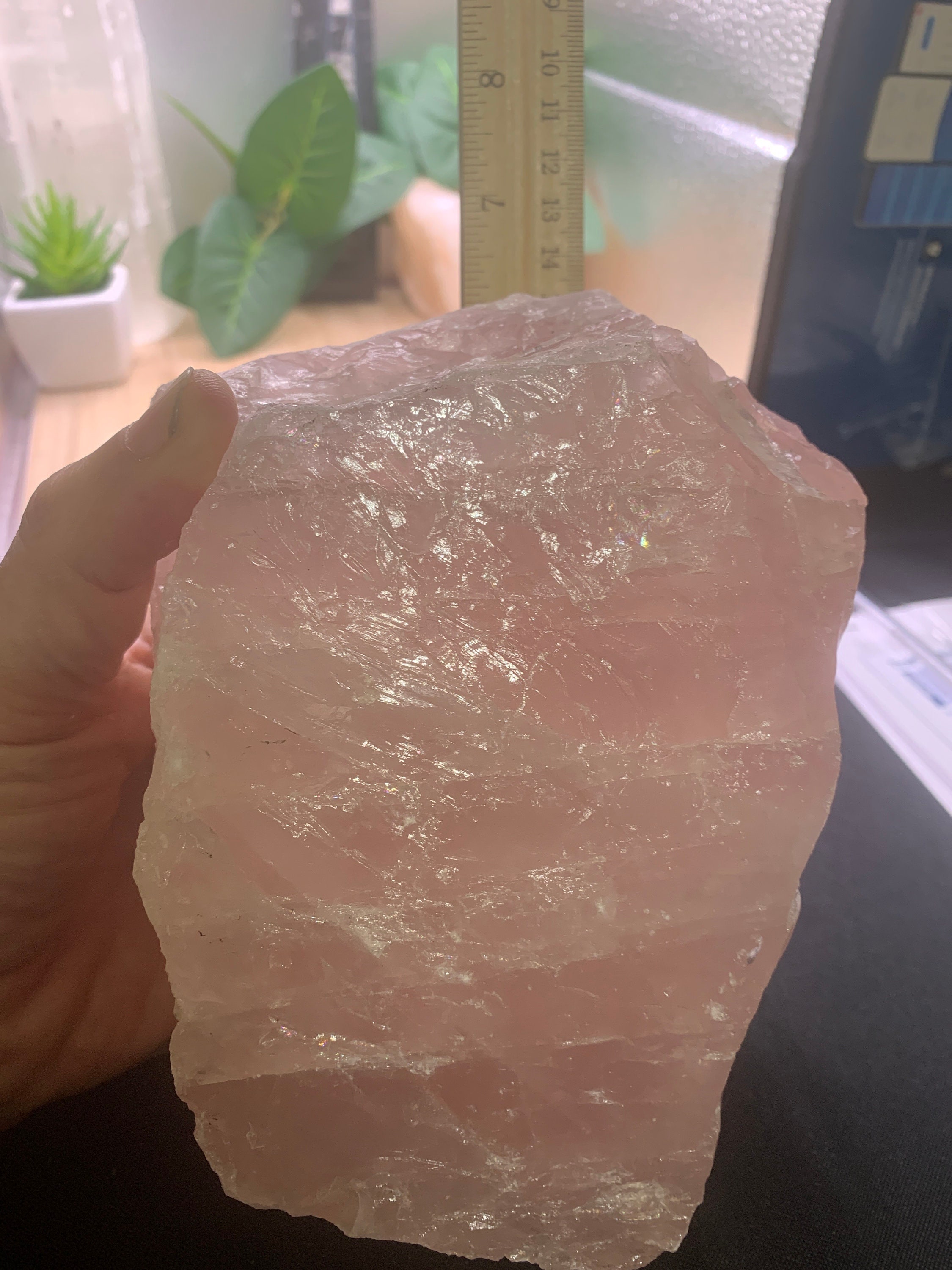 Stunning Large Rose Quartz Specimen 6.6 pound - F23A-RQS1