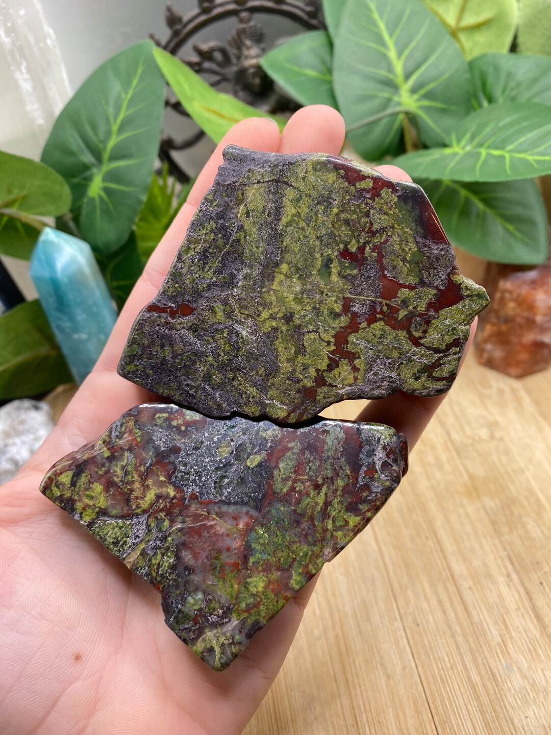 Dragons Blood Jasper Slabs - Etsy
