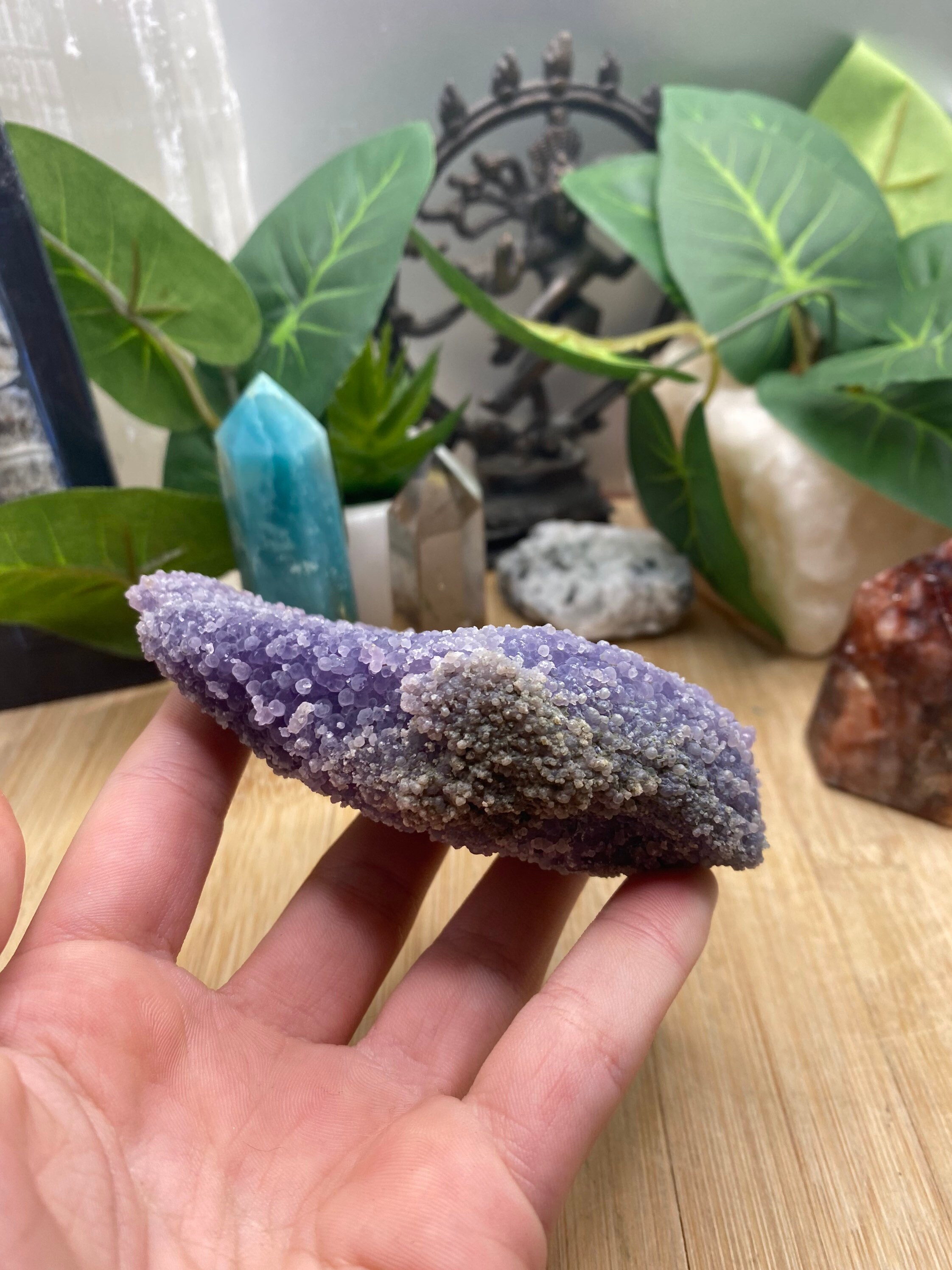 Grape Agate crystal specimen MGRA2 Flat 1