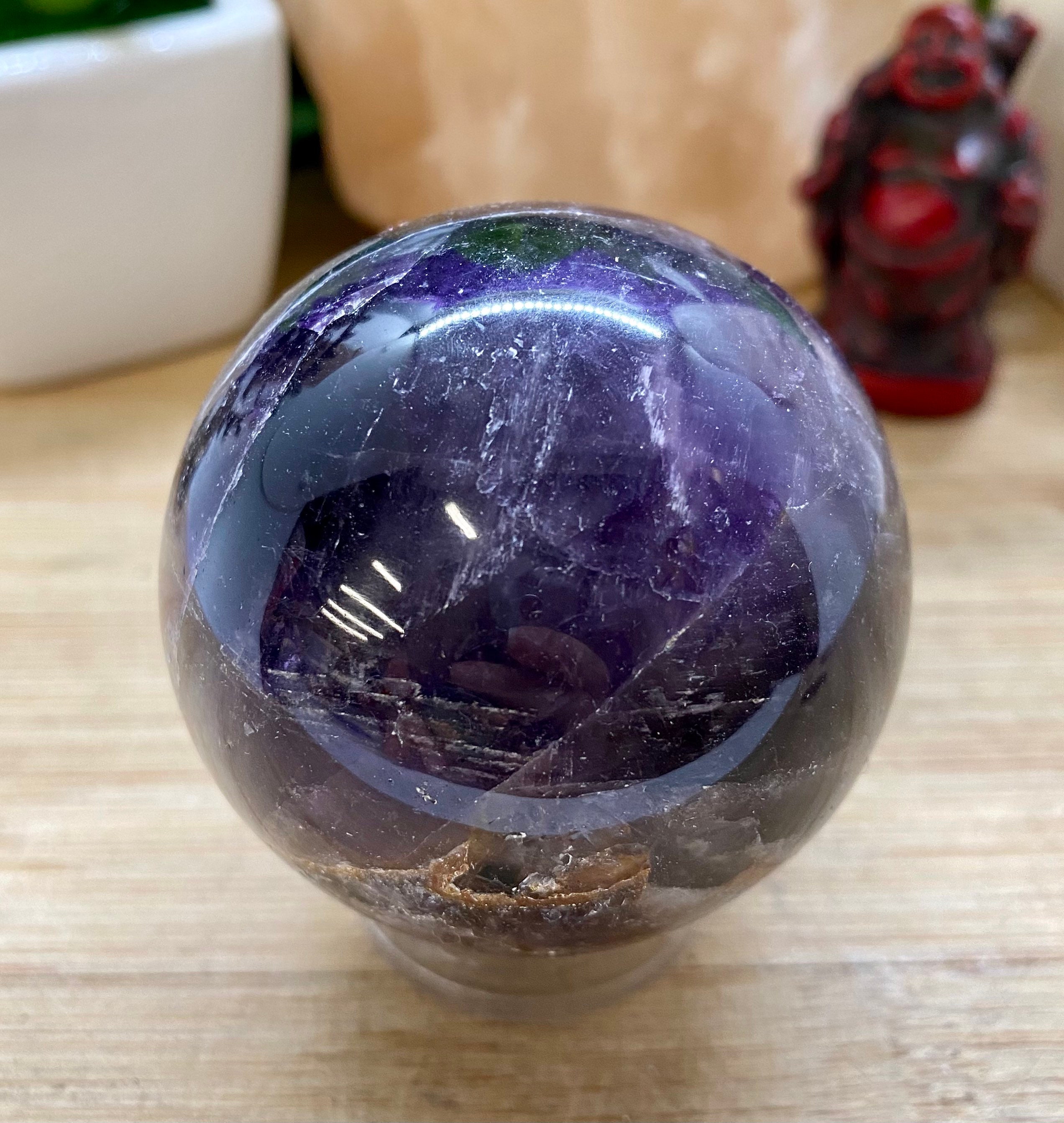 Beautiful Amethyst Sphere globe geode crystal ball AMS1