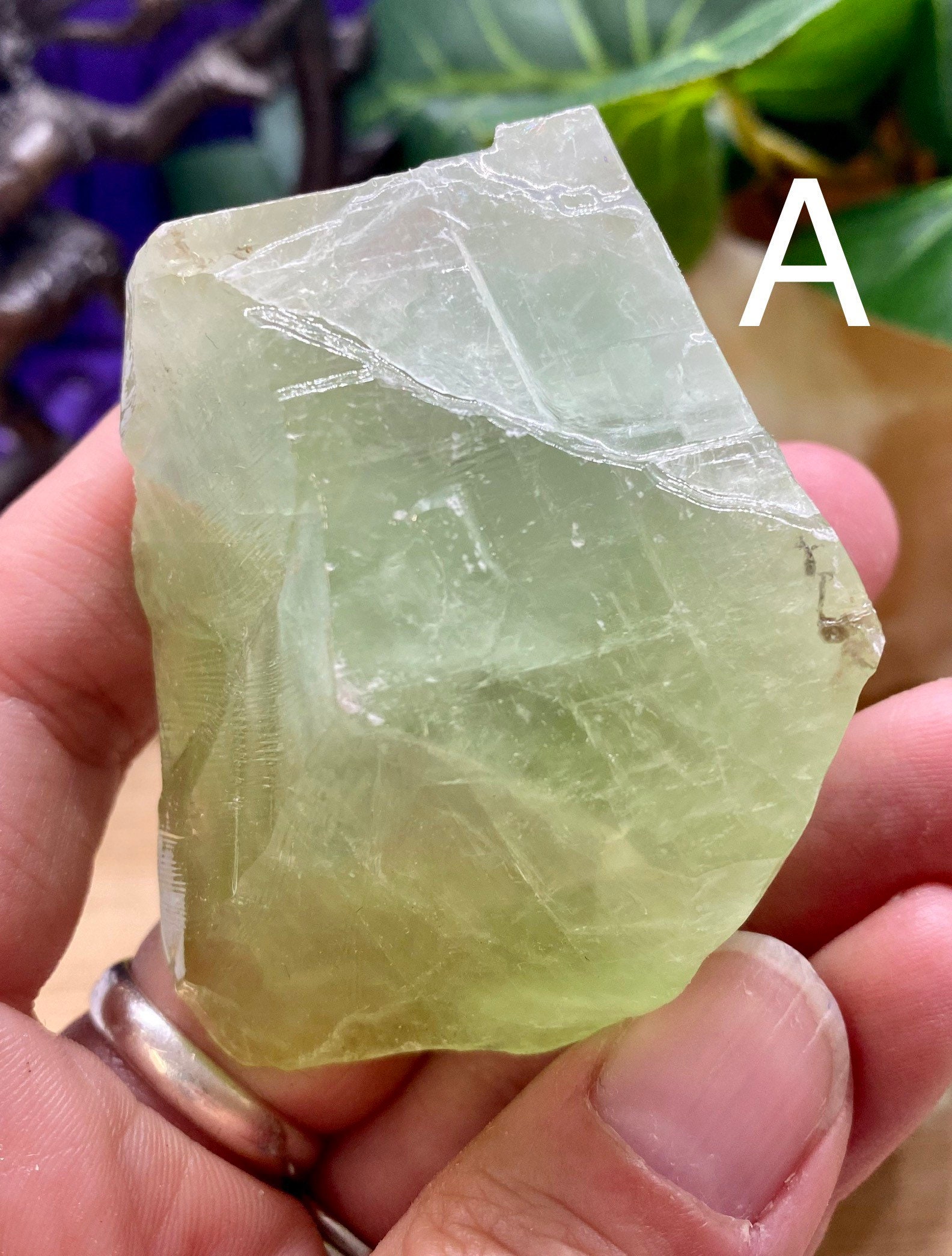 Premium Green Calcite raw Stones crystal Lot C