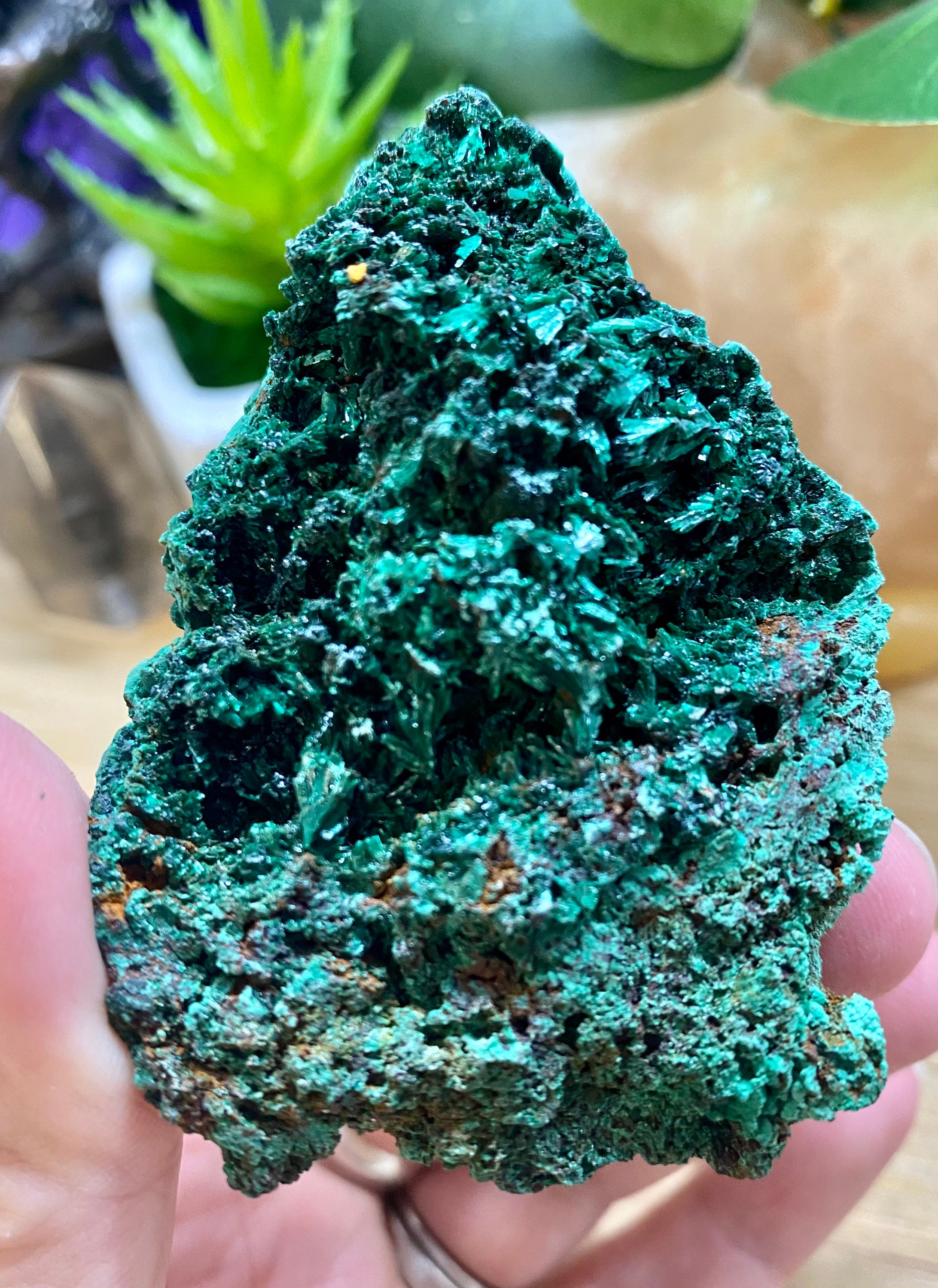 Natural Malachite crystal cluster from Morocco MAL2