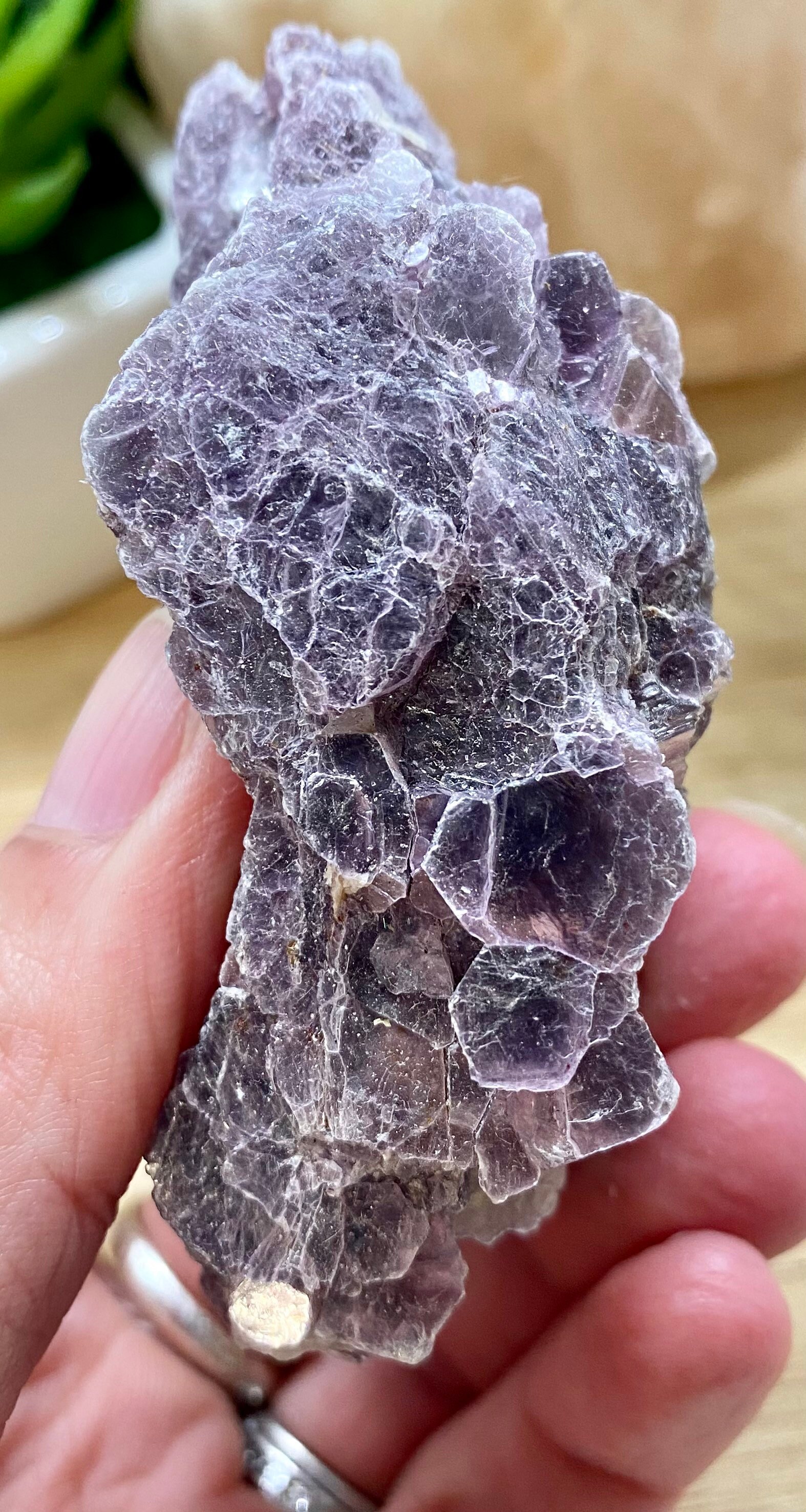 Natural Lepidolite raw crystal LEP1