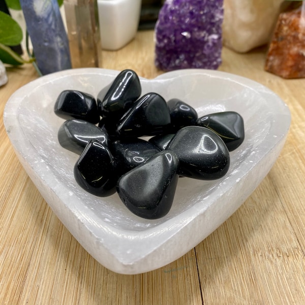 Tumbled Obsidian - Etsy