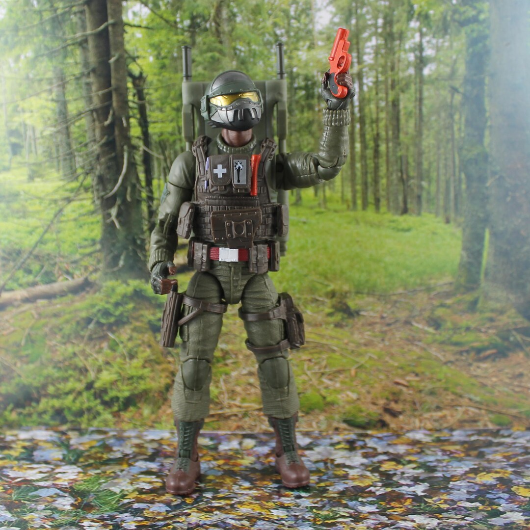 Custom Figure of GI Joe Classified Green Shirt Medic - Etsy