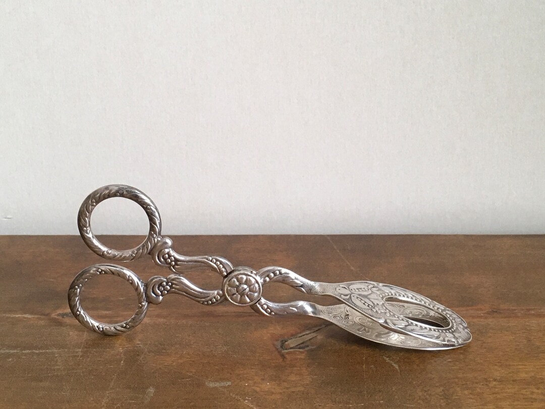 Vintage Silver Plated Tongs / Serving Tongs / Cake Tongs - Etsy
