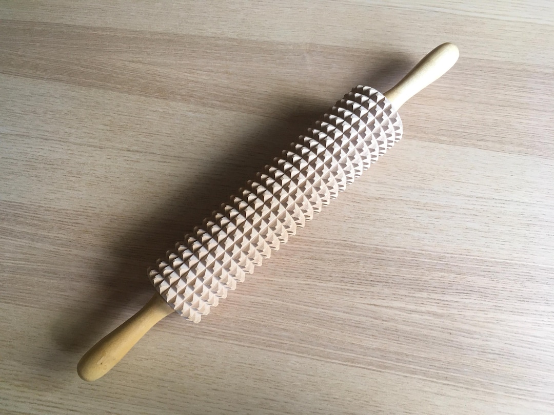 Vintage Swedish Rolling Pin / for Crispbread / Kruskavel / Notched ...