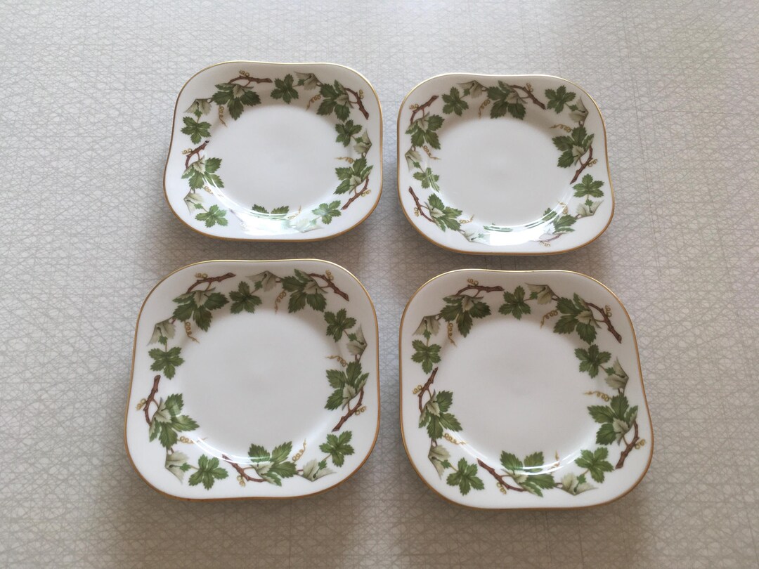 Set of 4 Mid Century Hackefors Sweden Vinranka Dessert Plates - Etsy