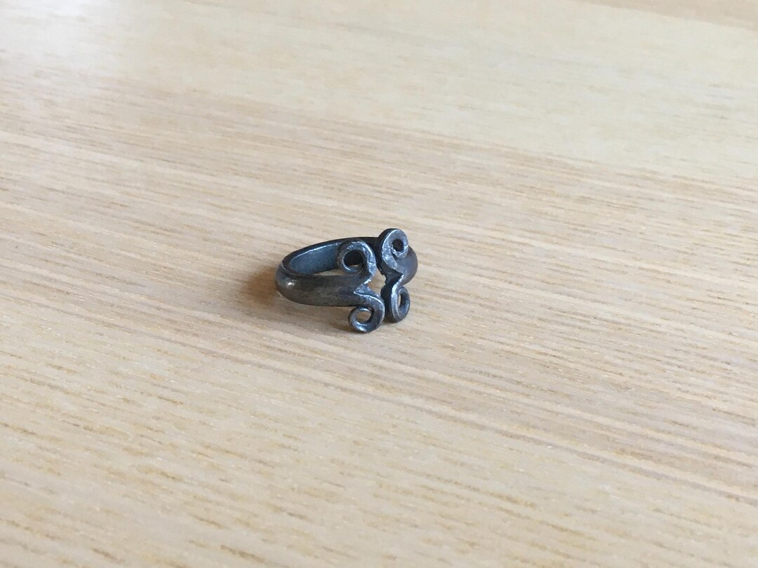 Vintage Viking Style Forged Iron Ring - Etsy