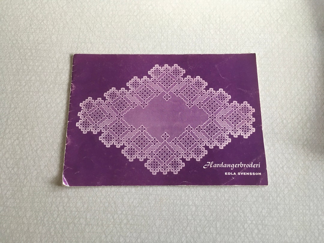 Vintage Scandinavian Hardanger Embroidery Booklet // Patterns for Drawn Threadwork // Mid ...