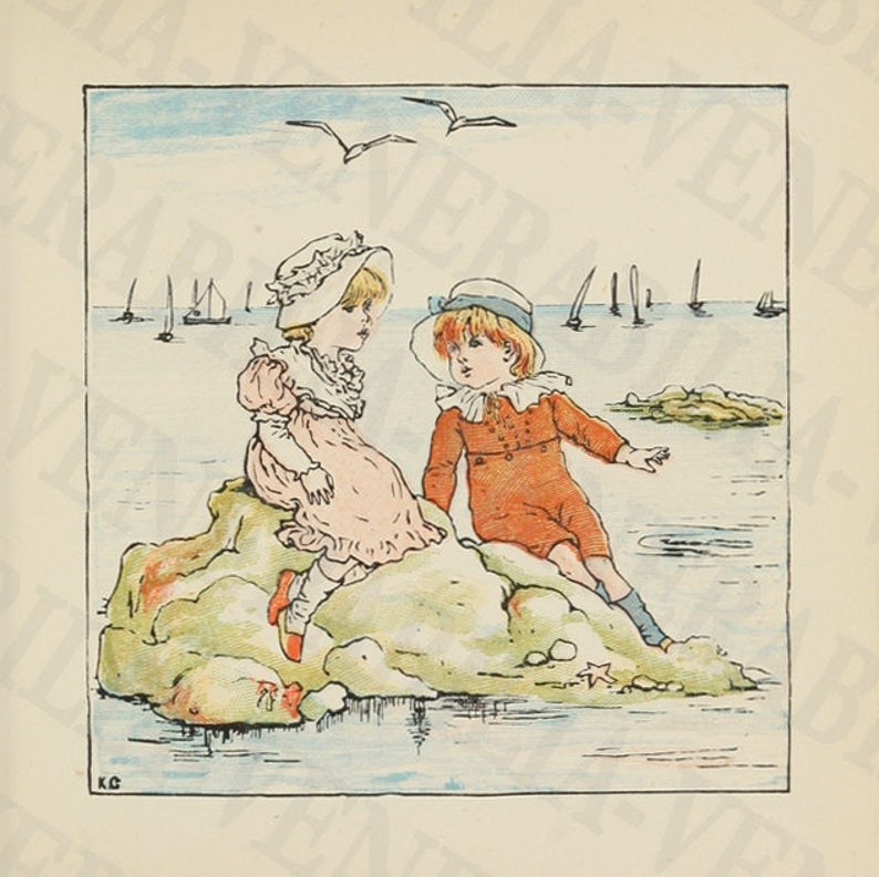 1880 Collection of 13 Kate Greenaway Vintage Illustrations | Etsy