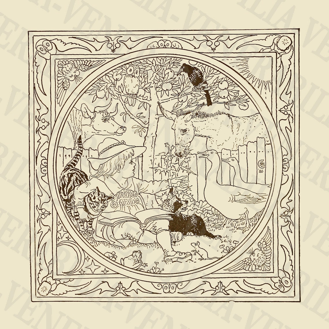 1889 Collection of 26 Walter Cranes Painting Book Vintage | Etsy