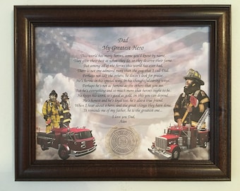 Firefighter poem | Etsy