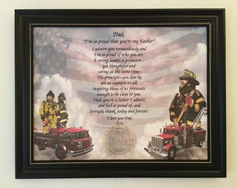Firefighter poem | Etsy