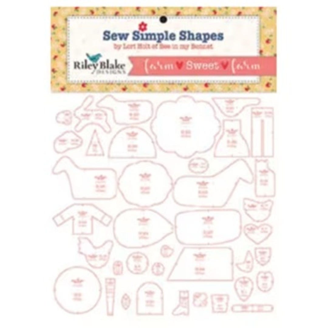 Farm Sweet Farm Sew Simple Shapes - by Lori Holt for Riley Blake. 38 ...
