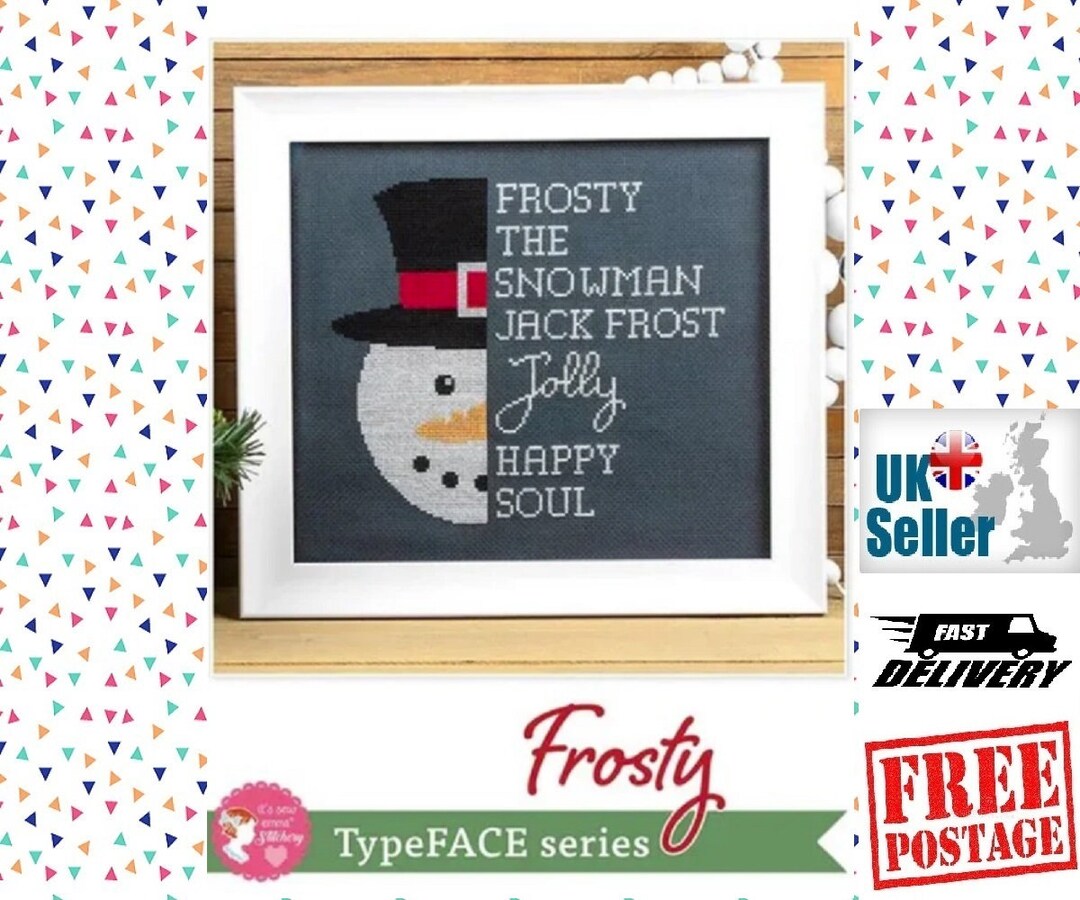 Frosty Typeface Cross Stitch Pattern by Its Sew Emma Stitchery ...