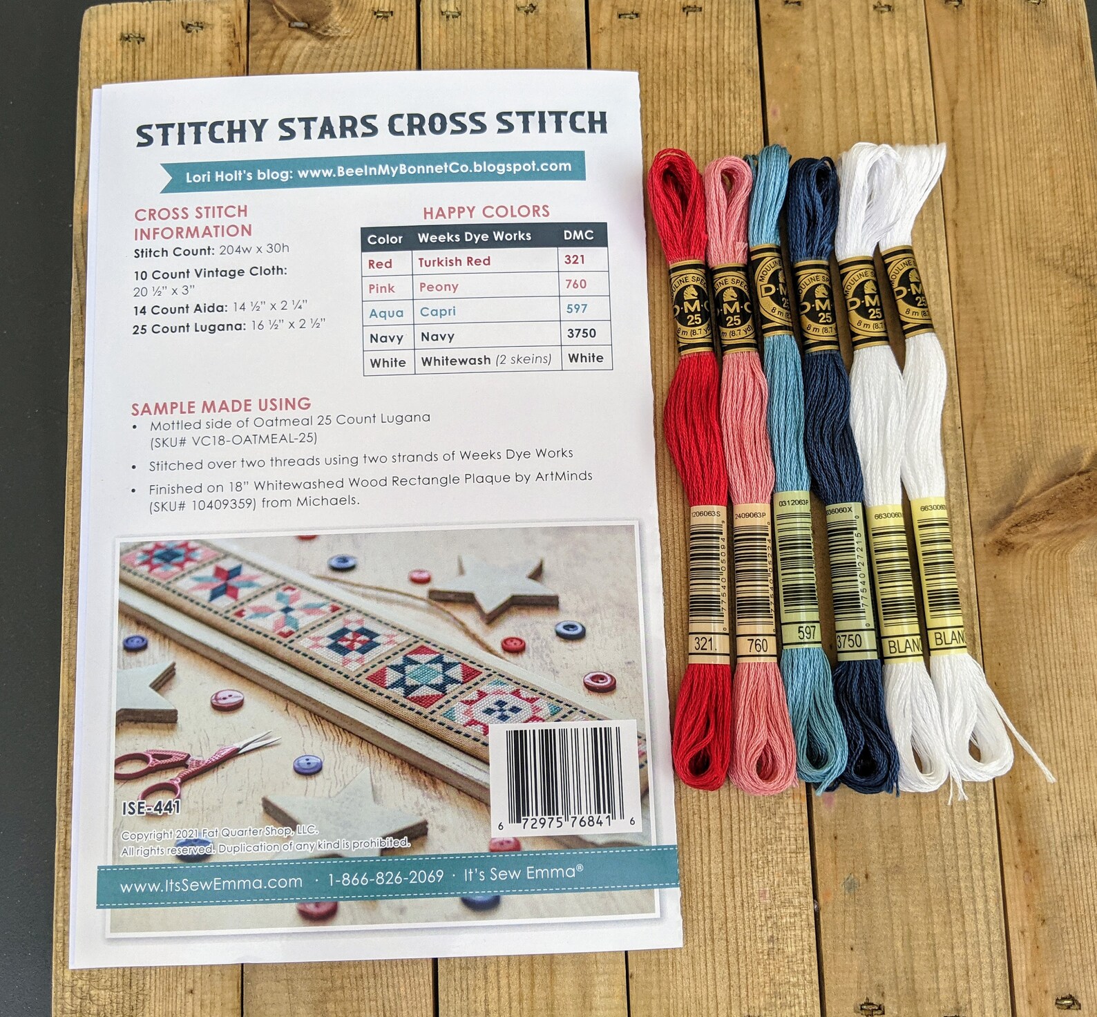 Lori Holt Stitchy Stars DMC Thread Pack. Includes 6 DMC - Etsy UK