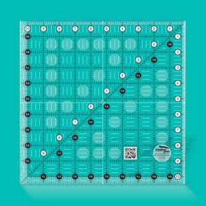 Creative Grids 10.5" X 10.5" Square Quilting Ruler CGR10. Turn-a-round ...