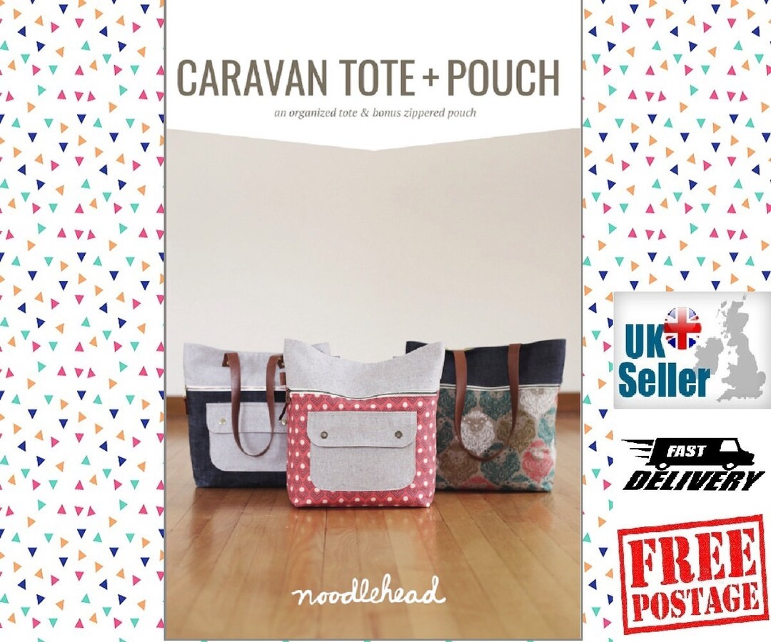 Caravan Tote et Pouch Bag Sewing Pattern par Noodlehead. Anna Graham ...