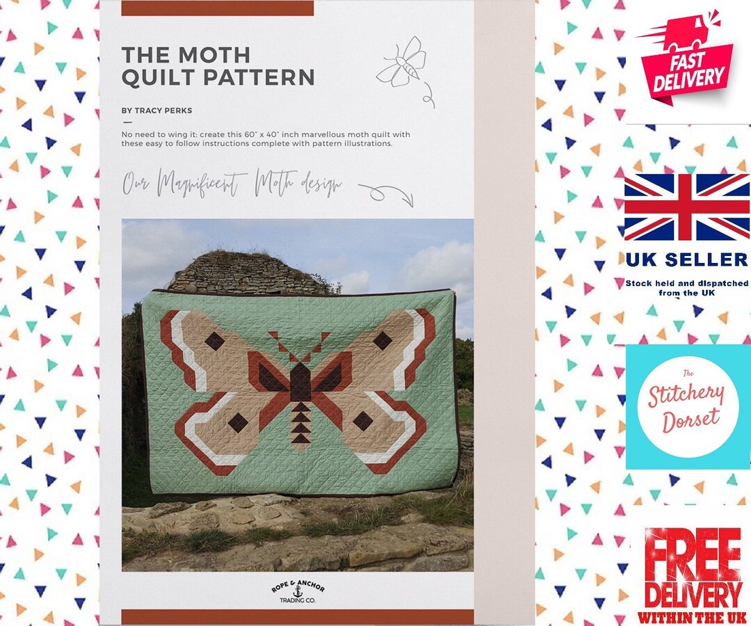 The Moth Quilt Pattern by Tracy Perks of Rope & Anchor Trading Co ...