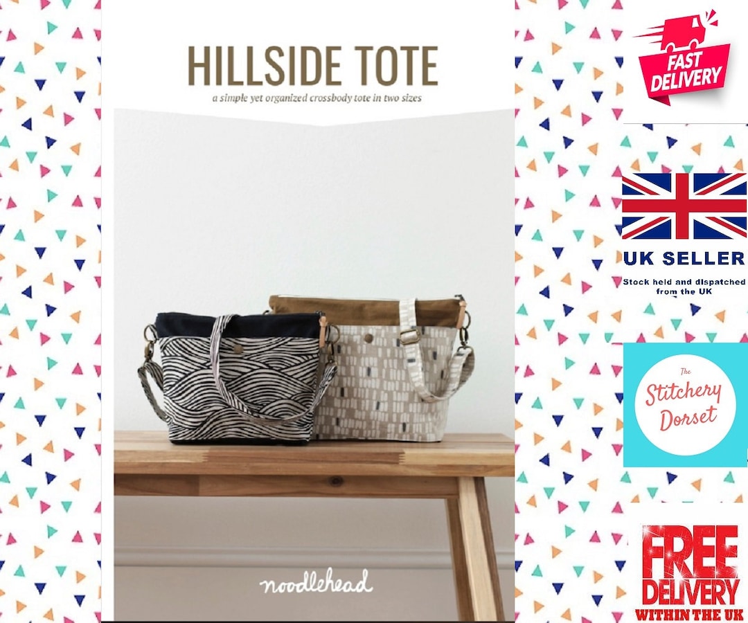 Hillside Tote Bag Sewing Pattern by Noodlehead. Anna Graham. AG546 ...