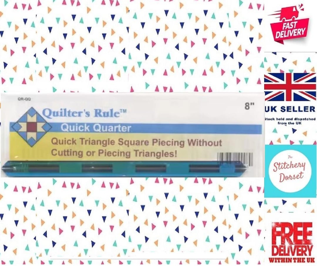 Quick Quarter 8" Seam Guide Quilting Ruler. Quilters Rule. 1/4" Marking ...