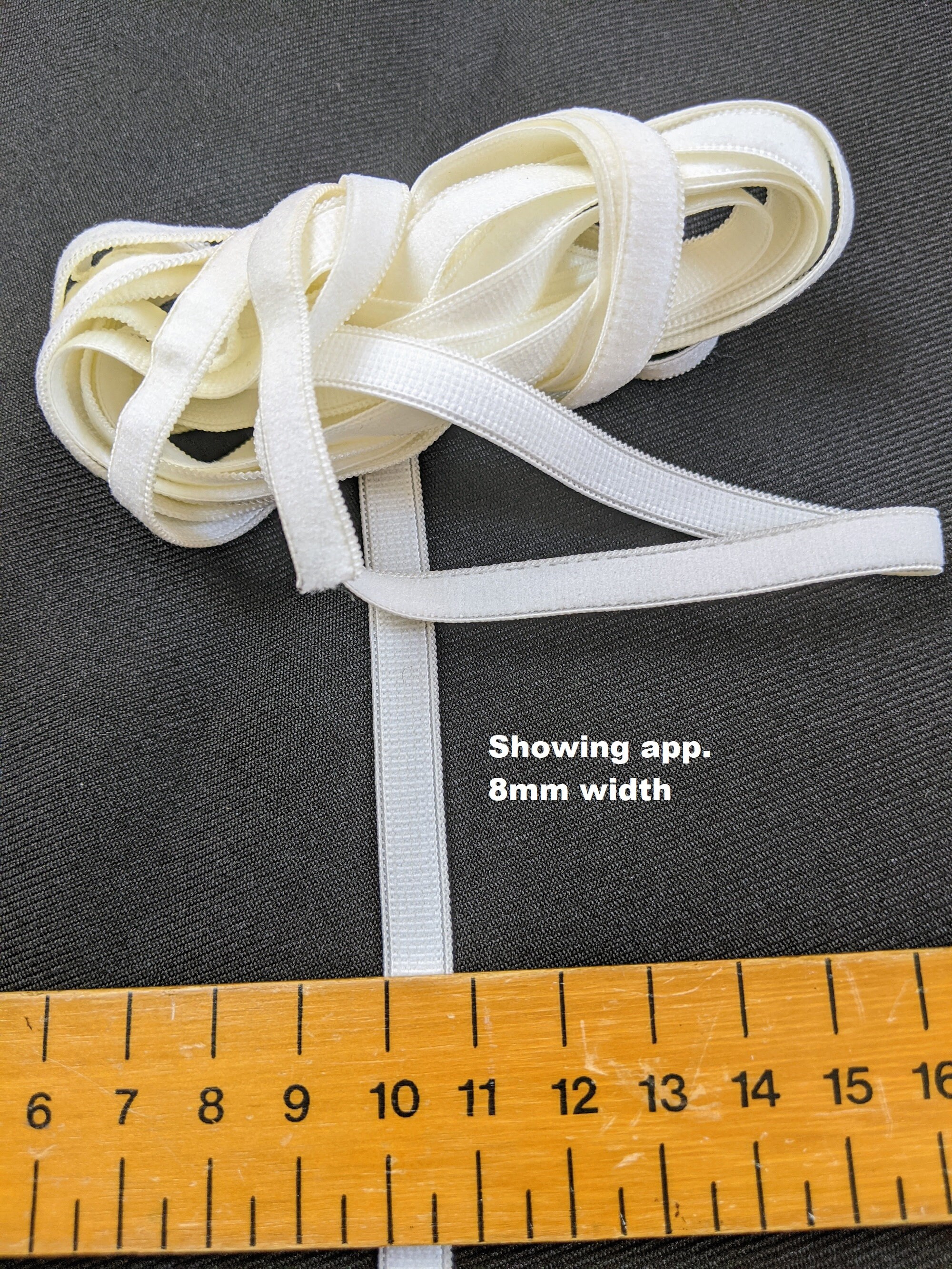 White Elastic 8mm Wide / Soft Backed Knicker Elastic Sold in - Etsy