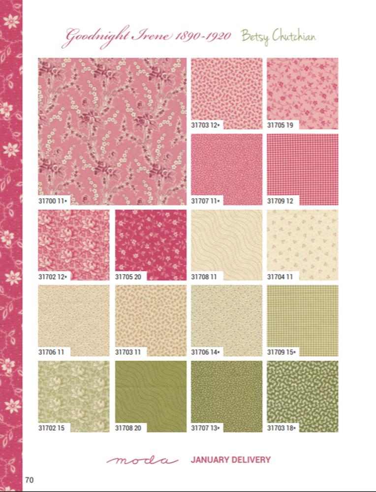MODA Layer Cake Goodnight Irene by Stacey Chuchtian, Contains 42 Pieces ...