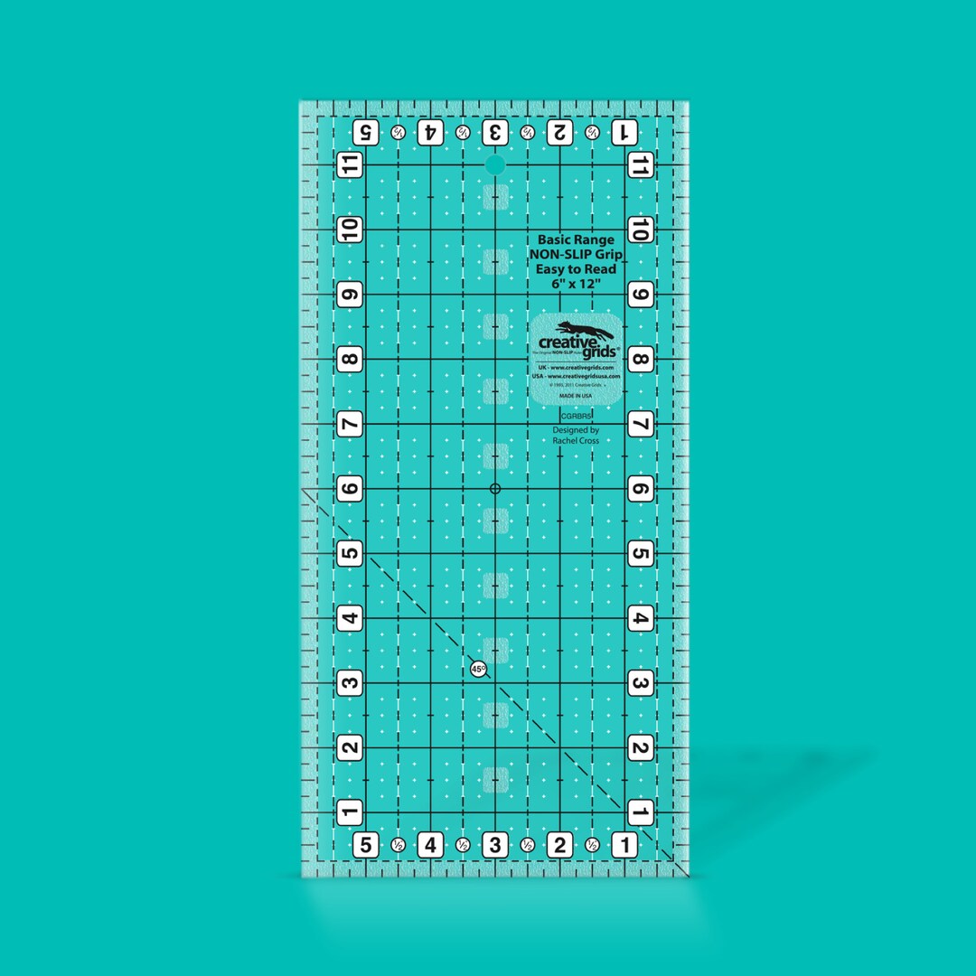 Creative Grids 6" X 12" Rectangular Quilting Ruler CGRBR5. the Original ...