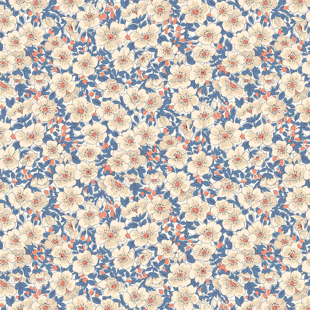 Liberty Fabric, Tree of Life Collection DINA BLOSSOM D Italian Lasenby ...